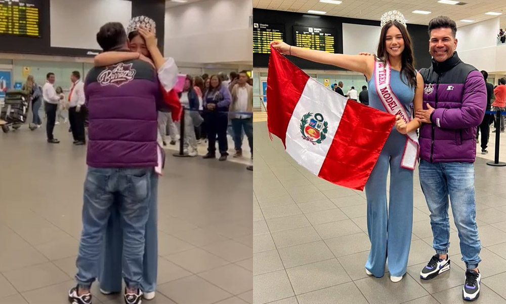 'Tomate' Barraza tuvo emotivo encuentro con su hija Gaela a su llegada ...