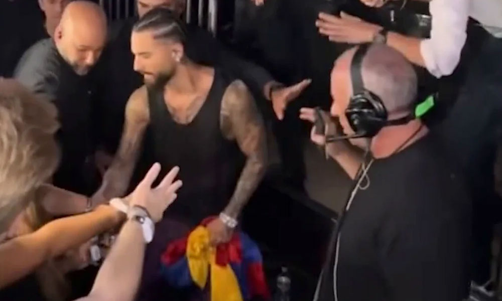 Maluma es sorprendido por fan que le tocó sus partes íntimas y esta fue ...