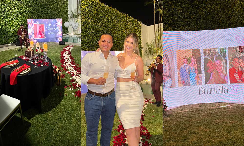 Brunella Horna cumplió 27 años y Richard Acuña le preparó romántica ...