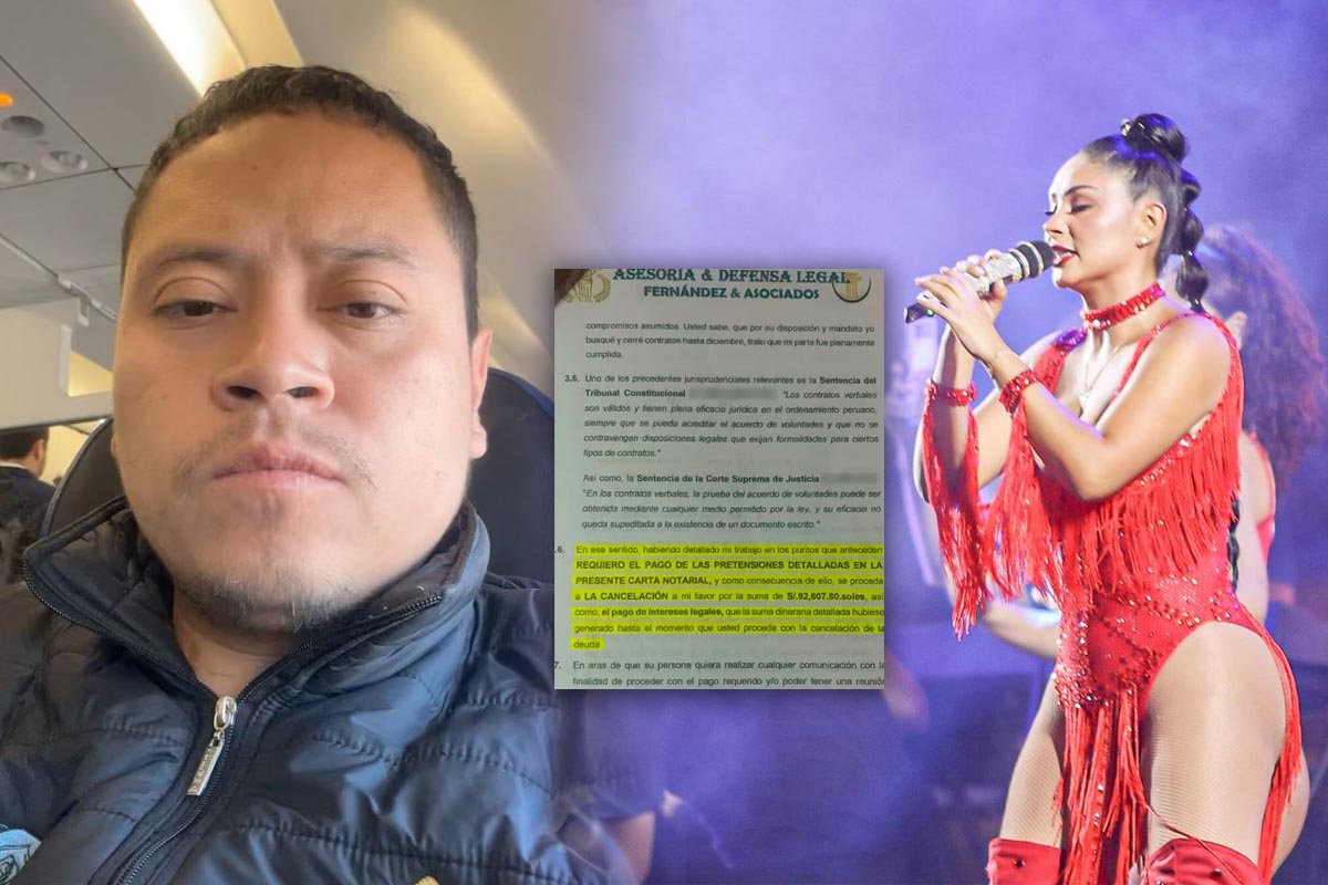 Exmanager de Pamela Franco, Irving Morales, le pide más de 90 mil soles ...