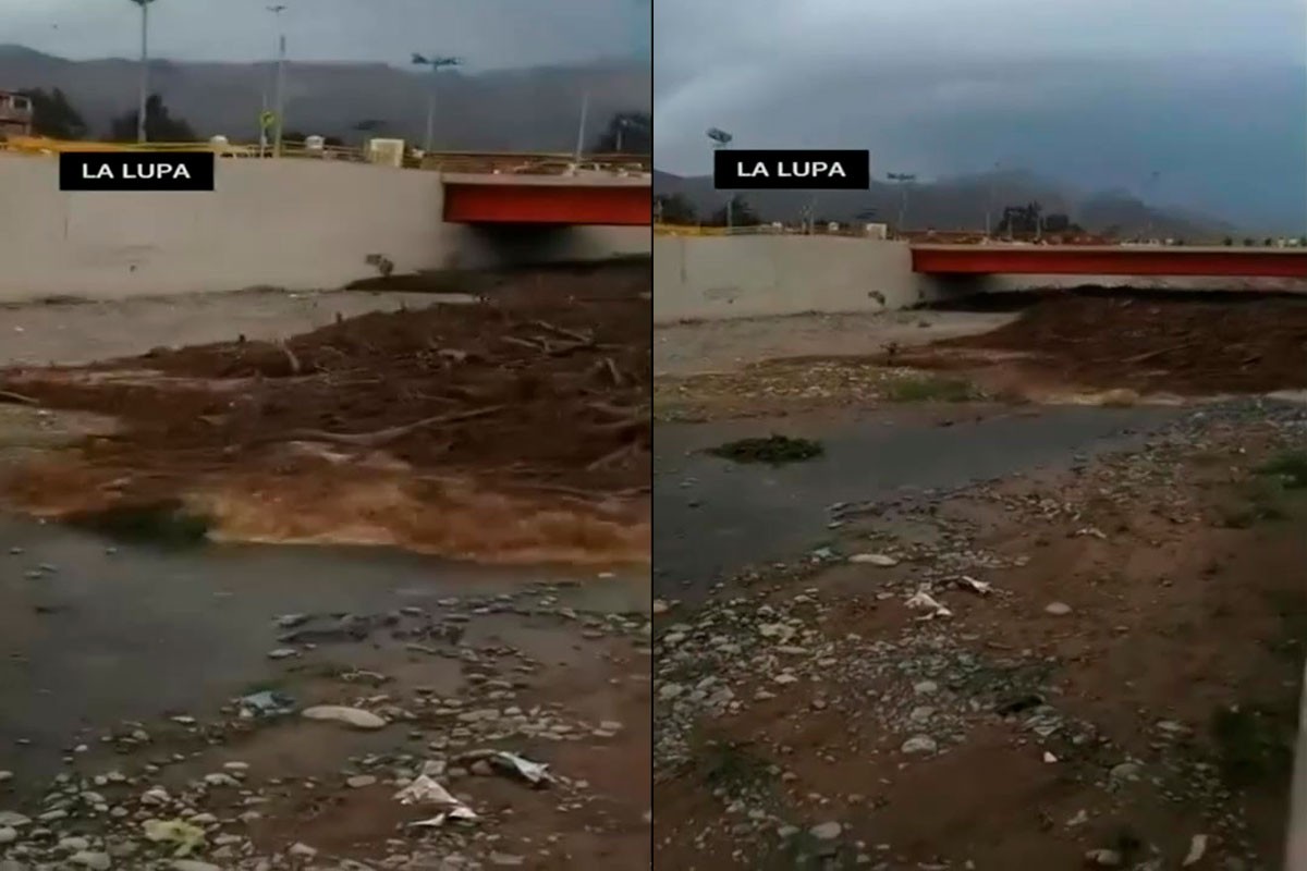 Nazca: así fue la llegada del huaico al río Tierra blancas - ATV