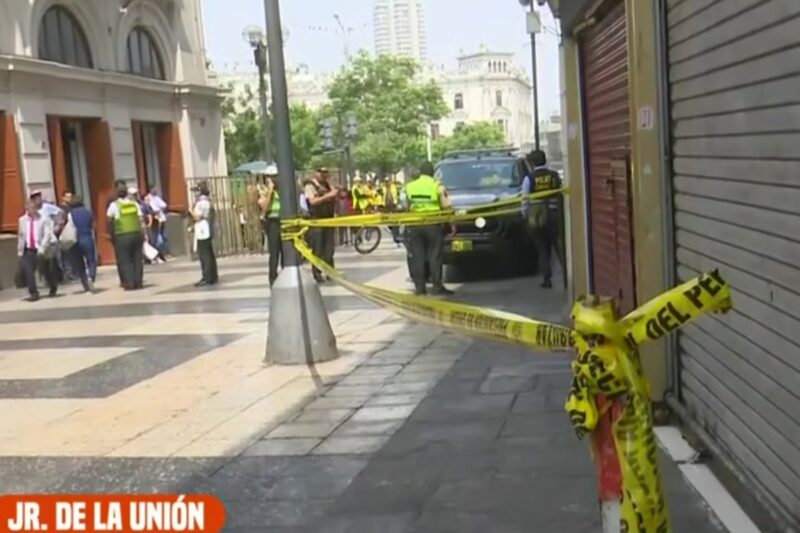 Asalto frustrado en Jr. de la Unión deja un muerto - ATV