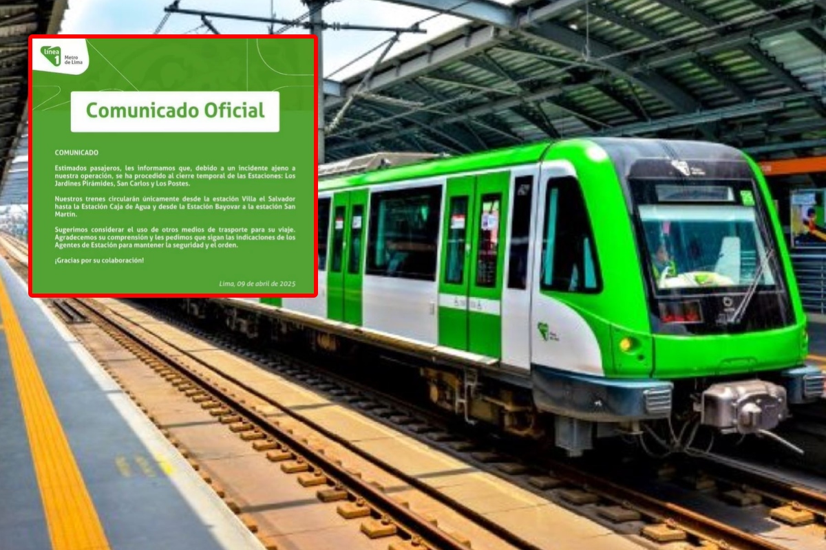Línea 1 del Metro de Lima cierra cuatro de sus estaciones tras grave incidente - ATV