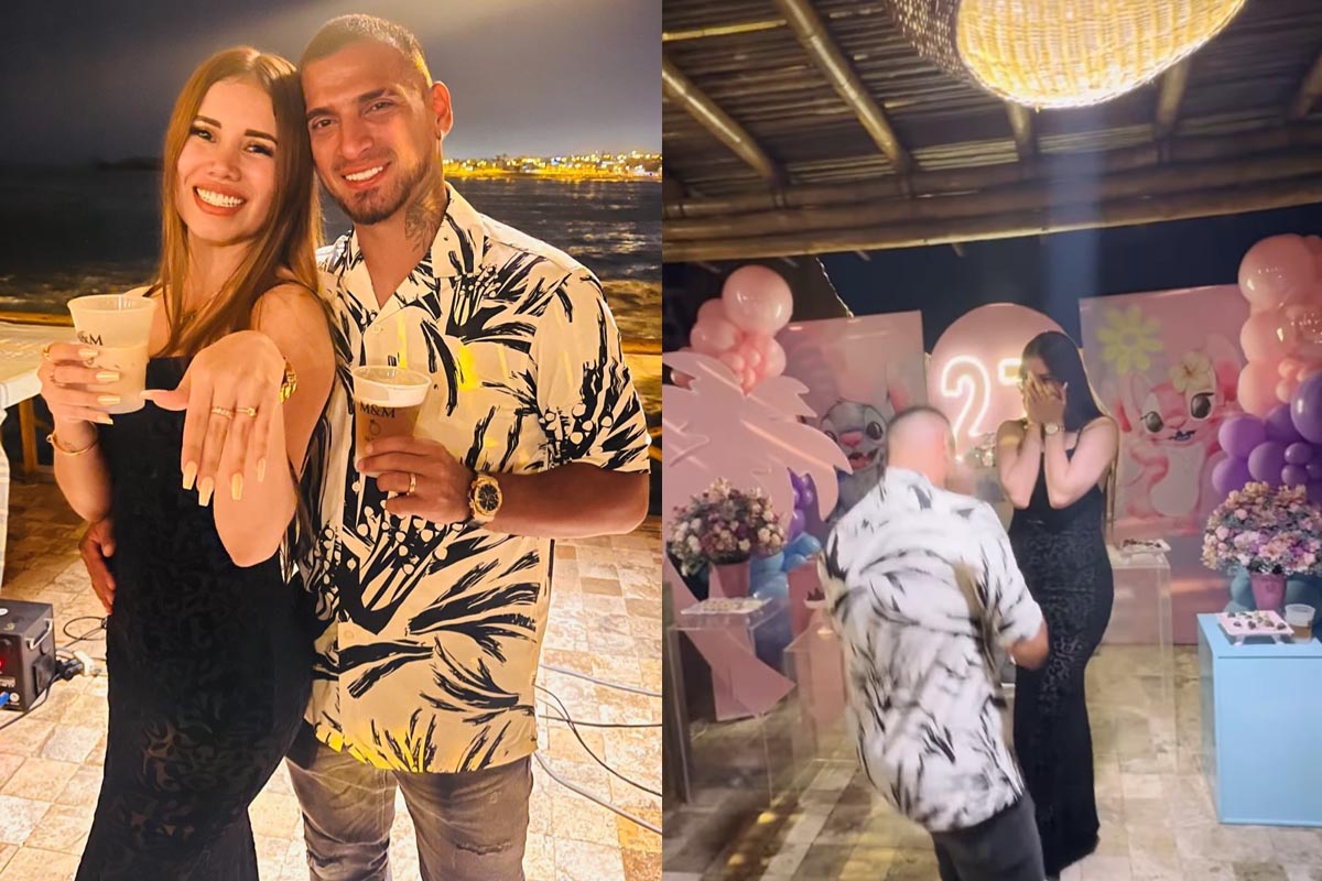 Miguel Trauco sorprende a Mariela Arévalo con pedida de mano