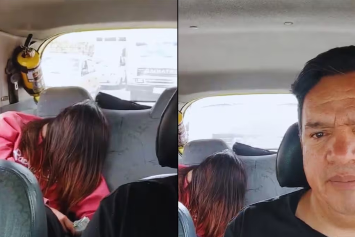 Mujer ebria tirada en plena calle fue salvada por un taxista - ATV