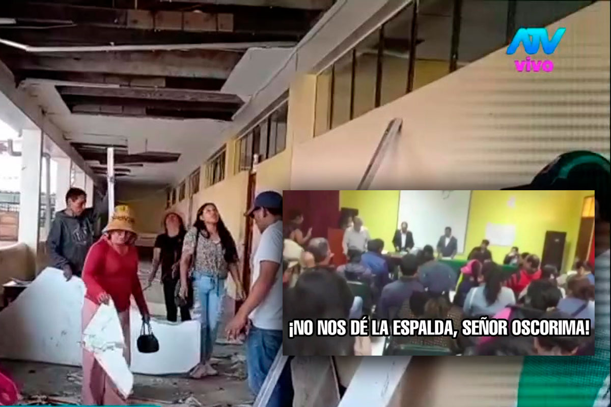 Ayacucho: Escolares estudian en colegio en ruinas y padres exigen a Wilfredo Oscorima ...