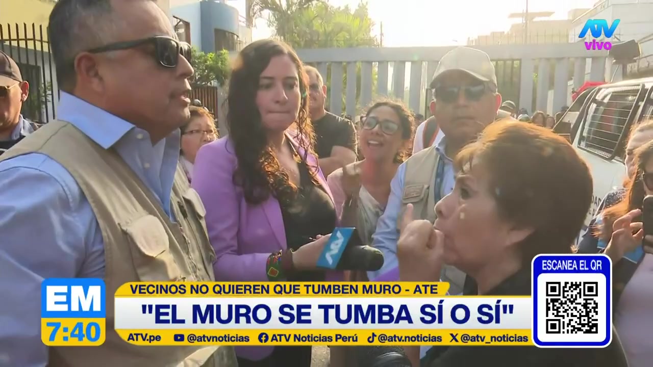 Subgerente de fiscalización de Ate: "El muro se tumba sí o sí" - ATV