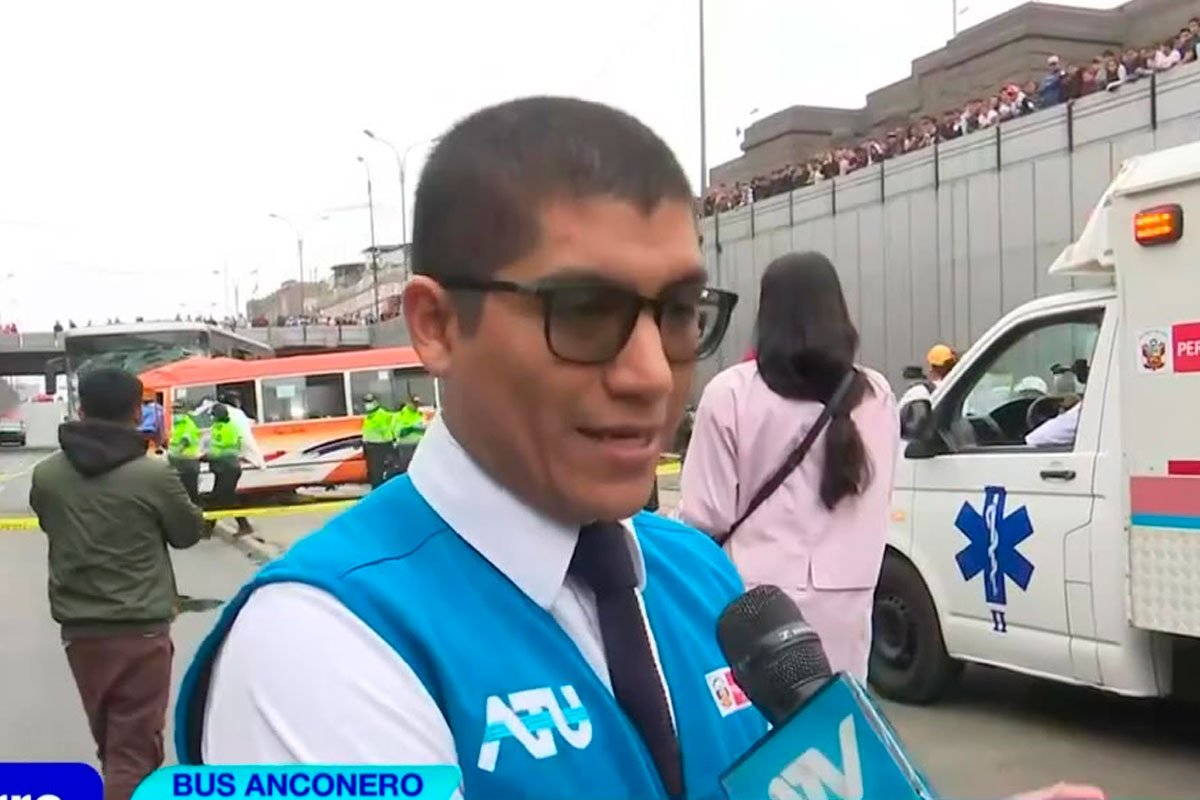 ATU sobre choque de cúster con bus del Metropolitano: "(Aparentemente ...