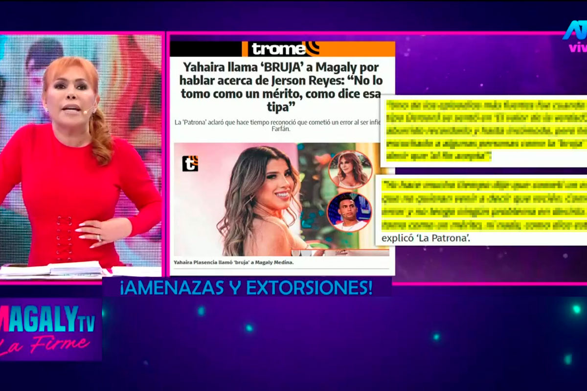 Magaly le responde con todo a Yahaira Plasencia por el tema 'Jerson ...