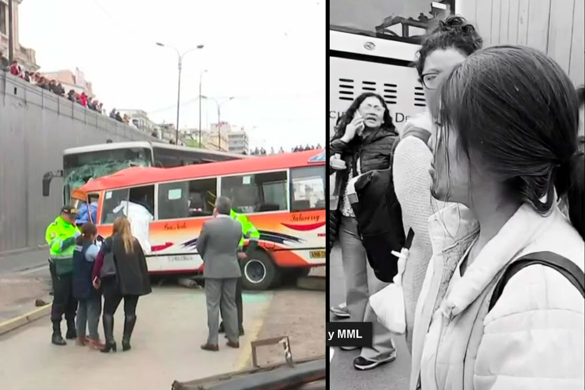 Pasajera de cúster que chocó con bus del Metropolitano: "(El chofer ...