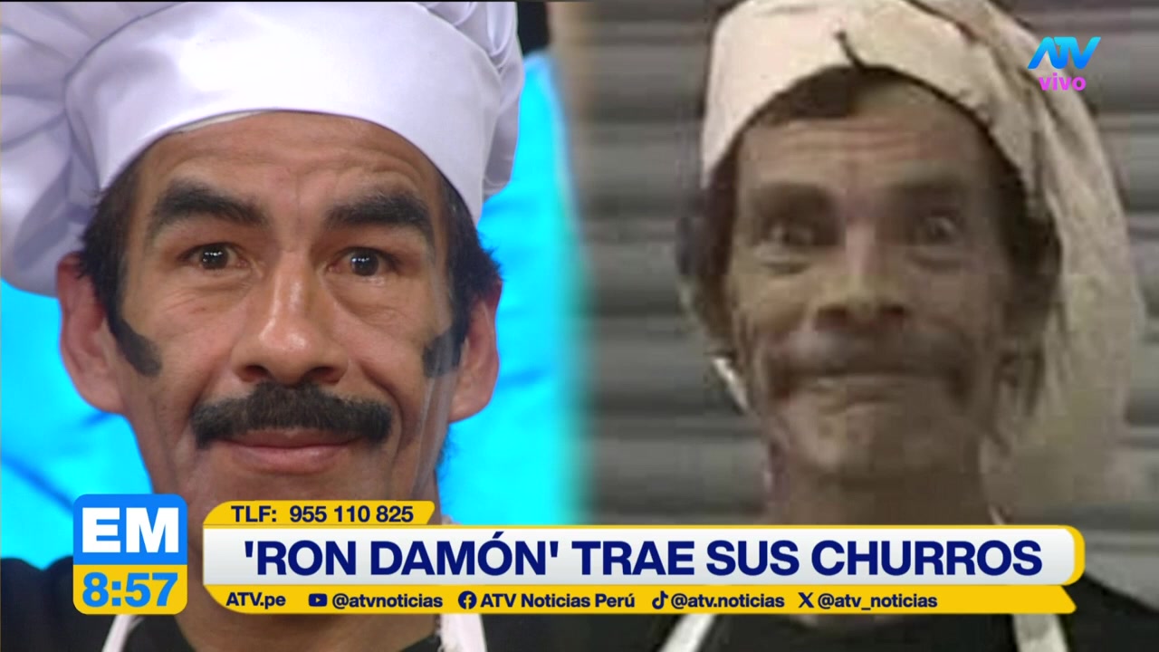 'Ron Damón' llega con su mini Chavo del 8 a ATV Matinal con su ...