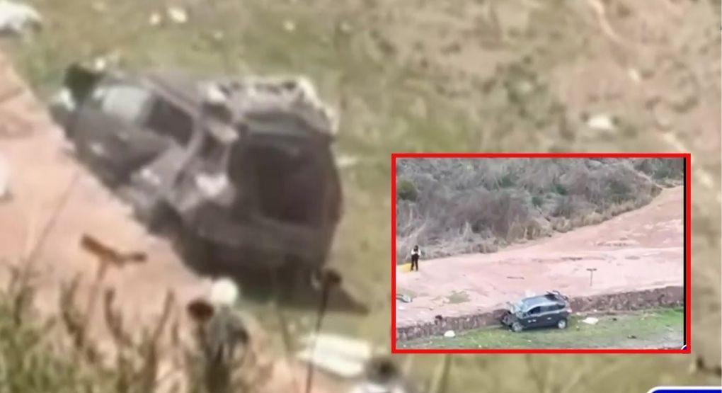 Auto impacta y daña los andenes del centro arqueológico de Moray en ...