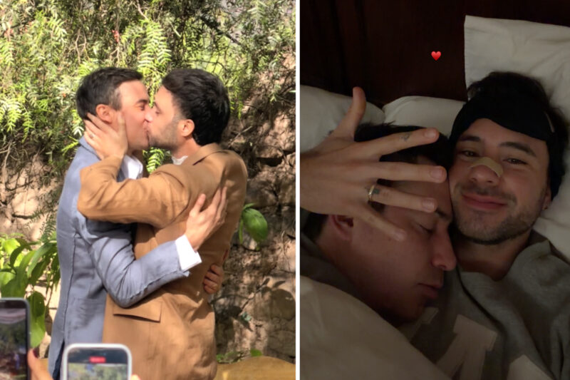 Bruno Ascenzo y Adrián Bello se casaron en el Cusco