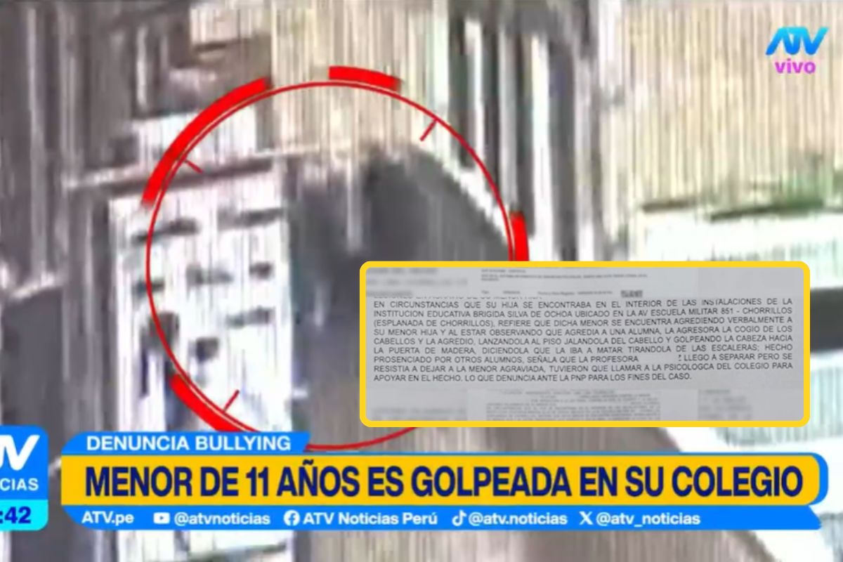 Niña fue golpeada en su colegio: madre denuncia bullying - ATV