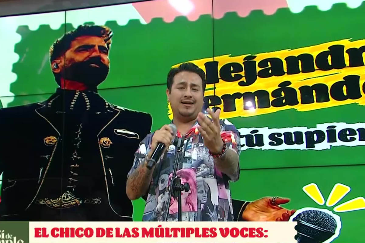 "Chico de las mil voces" imita a José Feliciano y Camilo en ATV