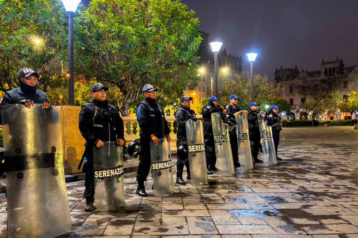 Lima refuerzo seguridad en Centro Histórico por marchas